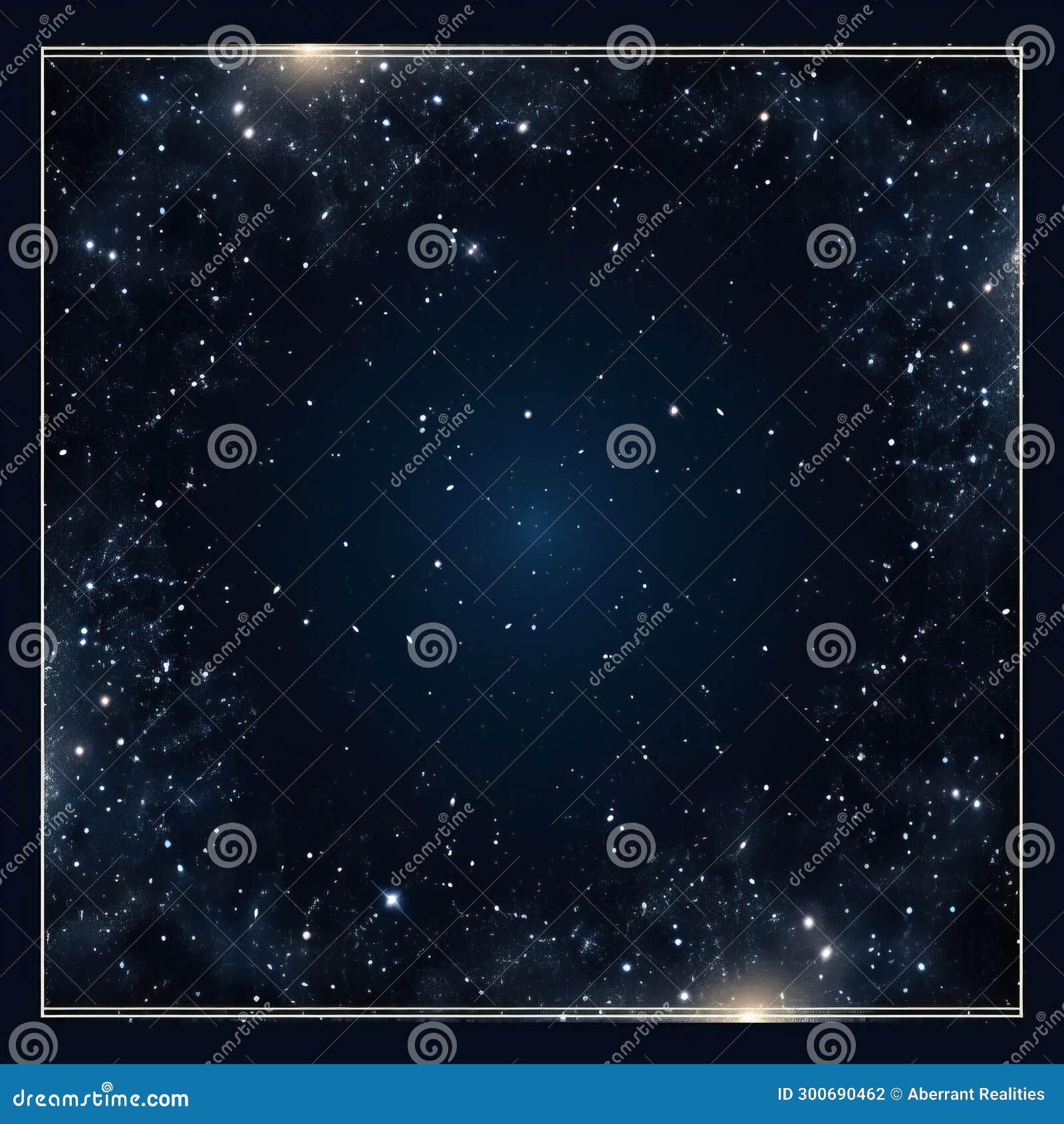 An Image of a Starry Night Sky with a Frame Around it Stock ...