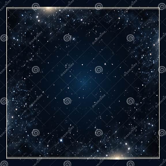 An Image of a Starry Night Sky with a Frame Around it Stock ...