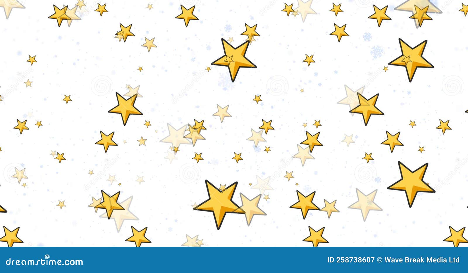 Image of Stars Falling Over White Background Stock Illustration ...