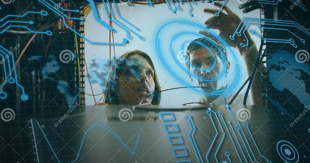 Image of Statistics and Data Processing on Grey Background Stock Image ...