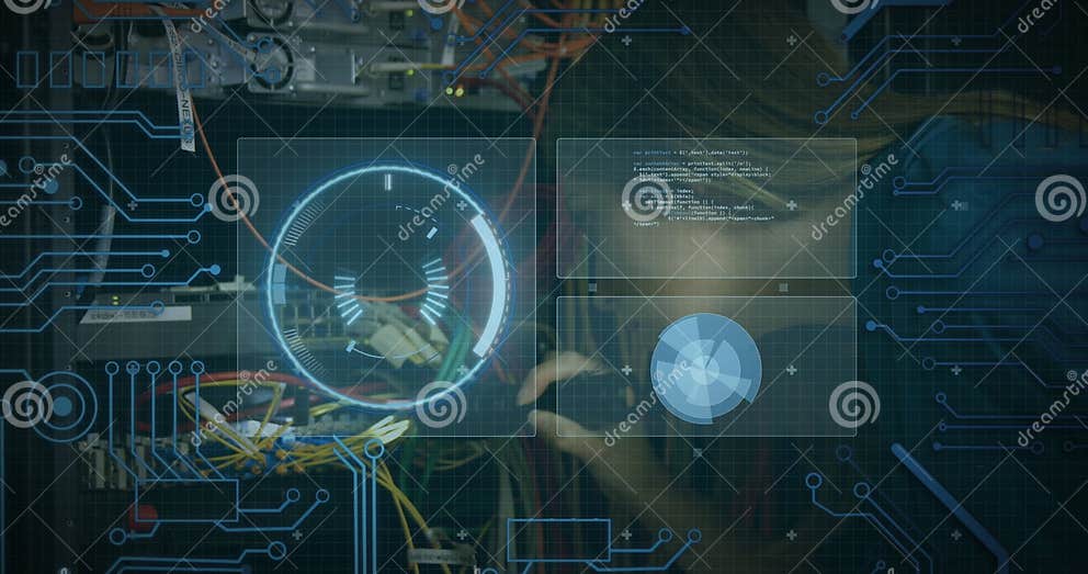 Image of Statistics and Data Processing on Grey Background Stock Image ...