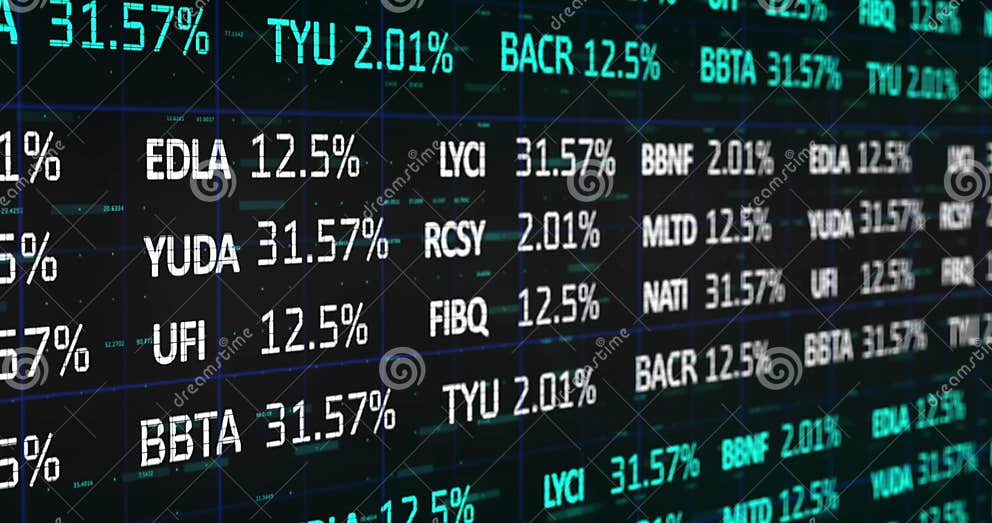 Image of Stock Market Over World Map on Black Background Stock ...