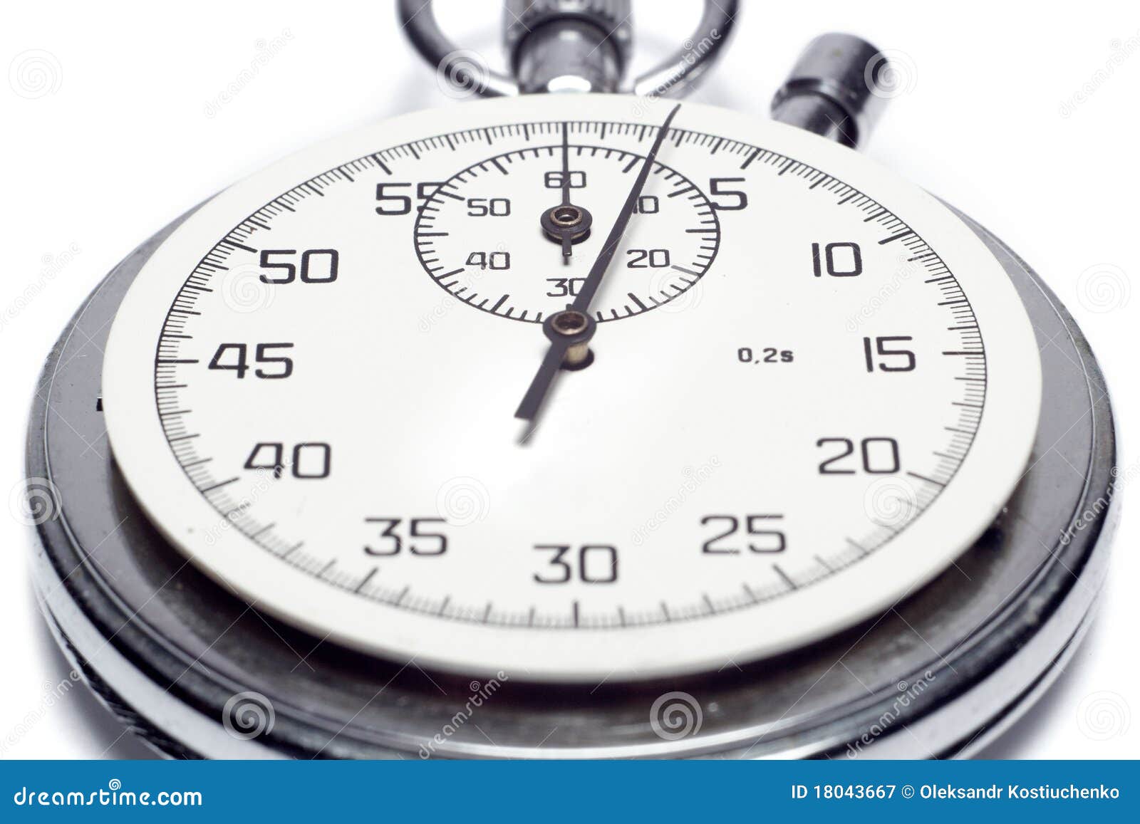The Image of a Stop Watch Counting the Seconds Stock Image - Image of ...