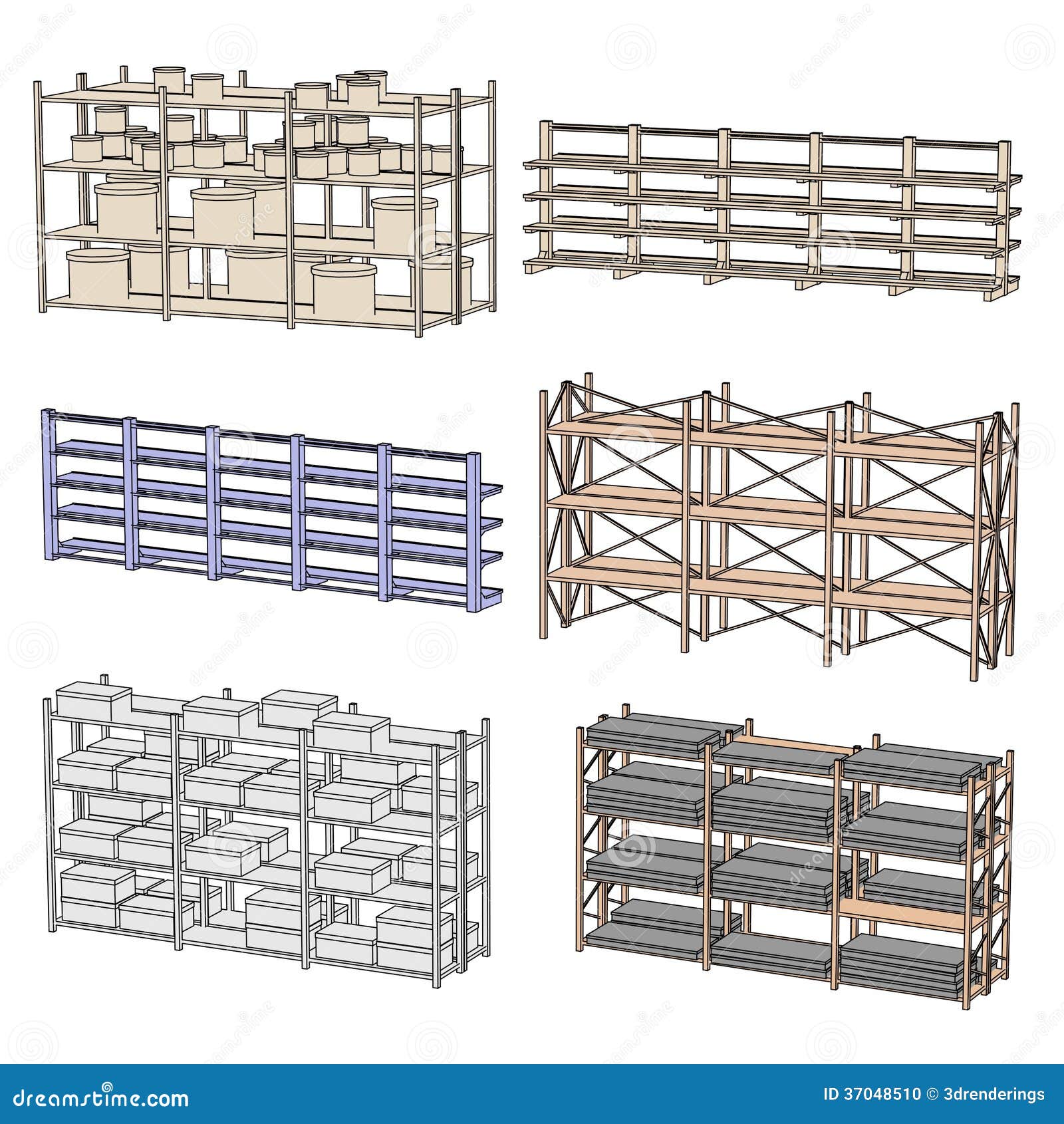Image of storage regal stock illustration. Illustration of graphics ...