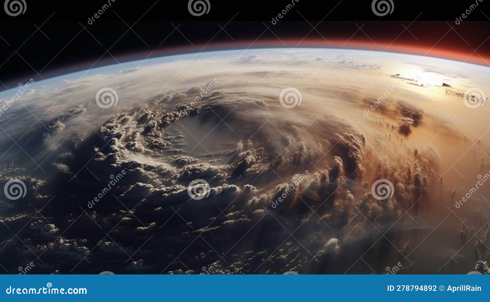 Image of a Storm Front from Space Stock Illustration - Illustration of change, media: 278794892