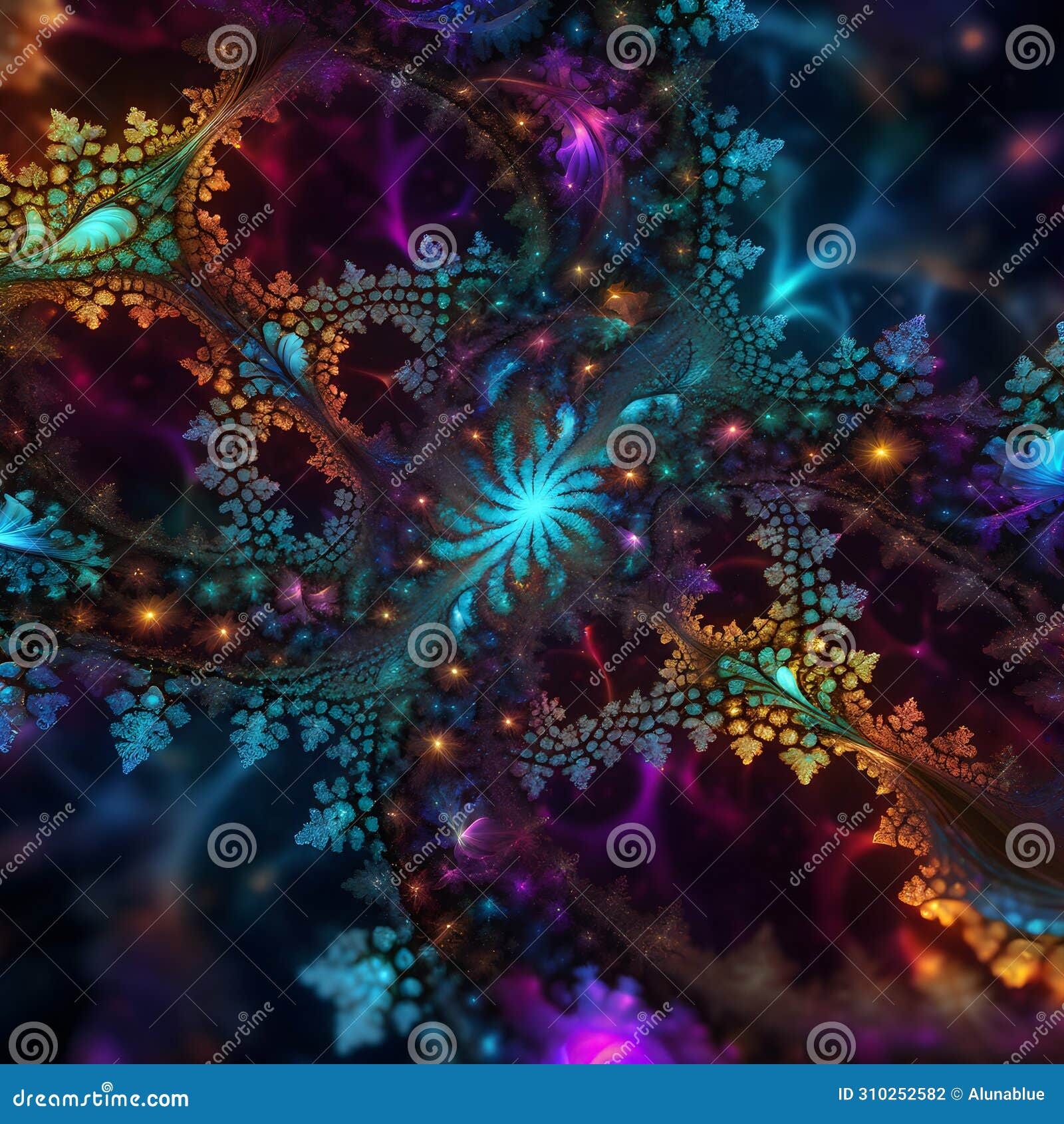 A Striking Example Of Fractal Art A Form Of Algorithmic Art Stock 5080