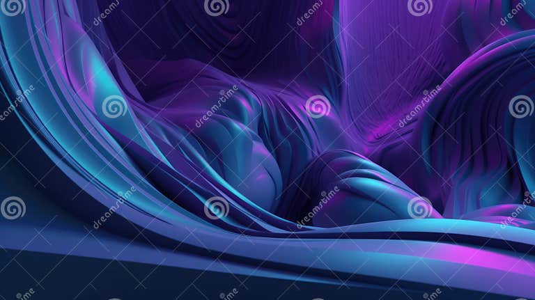 Neon Flux: a Symphony of Light and Shadow Stock Illustration ...