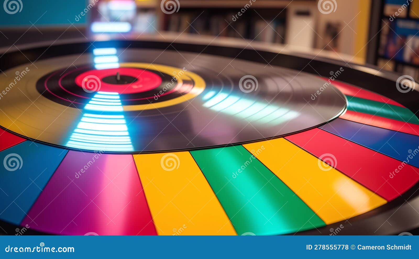 An Image of a Stunningly Abstract and Intriguing Spinning Disc AI ...