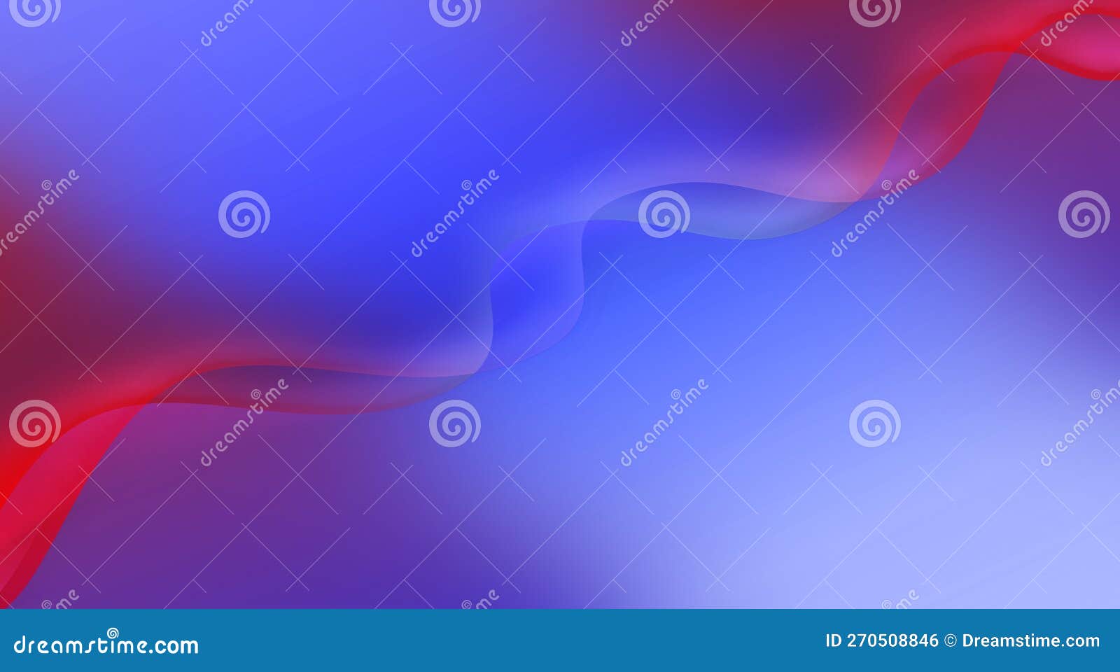 Image of Stylized Red Waves Turning into Blue Waves Stock Illustration ...