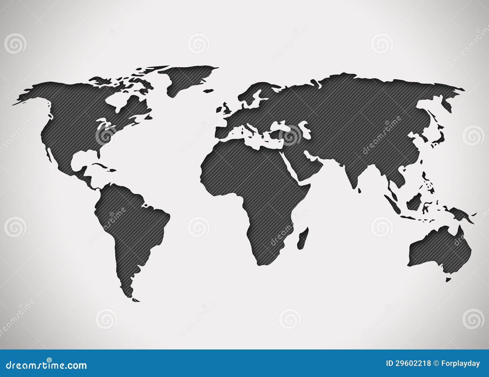 Image of a Stylized World Map Stock Illustration - Illustration of ...