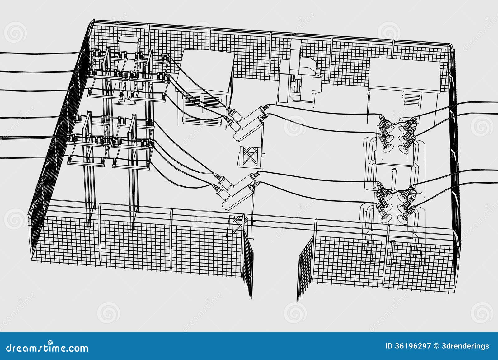 Substation Part Royalty-Free Stock Photography | CartoonDealer.com ...