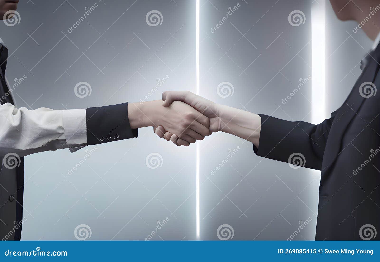 Image of the Successful Partnership or Friendship by Handshake between ...