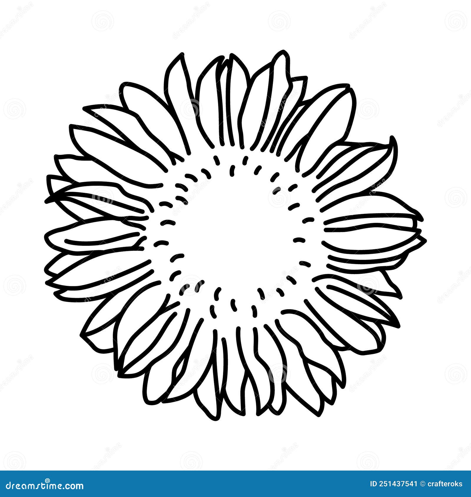 Sunflower with Stem EPS Vector File Stock Vector - Illustration of ...
