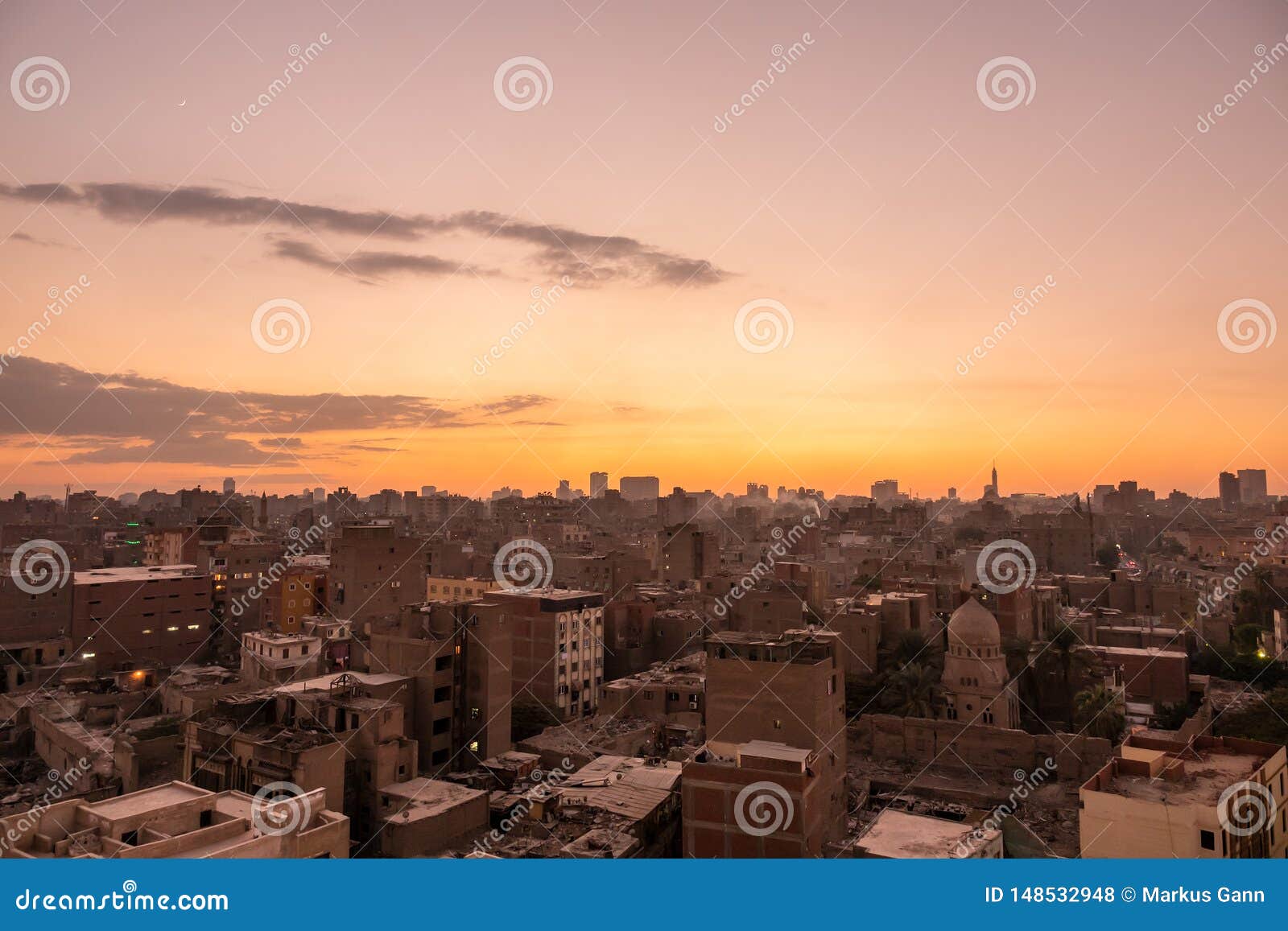 Sunset Scenery at Cairo Egypt Stock Photo - Image of landscape, mosque ...