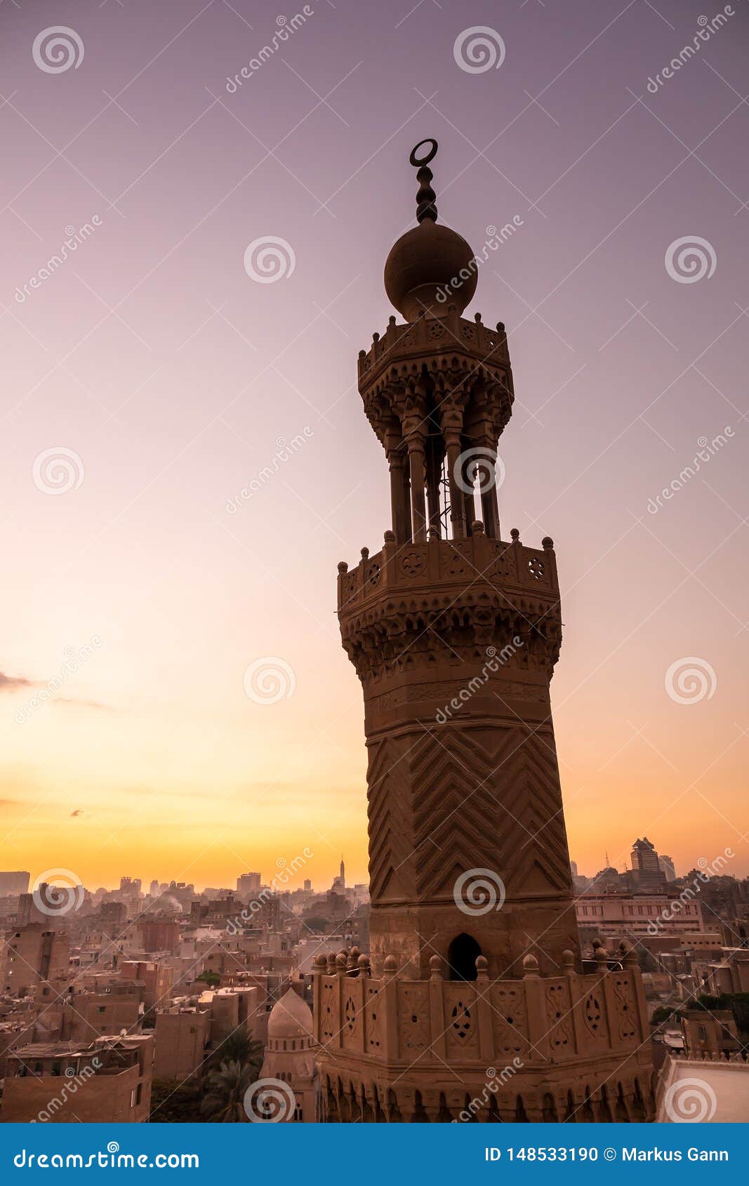 Sunset Scenery at Cairo Egypt Stock Photo - Image of sunlight, roofs ...