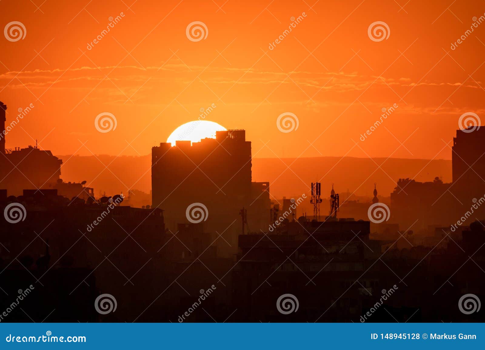 Sunset Scenery at Cairo Egypt Stock Photo - Image of culture, egypt ...