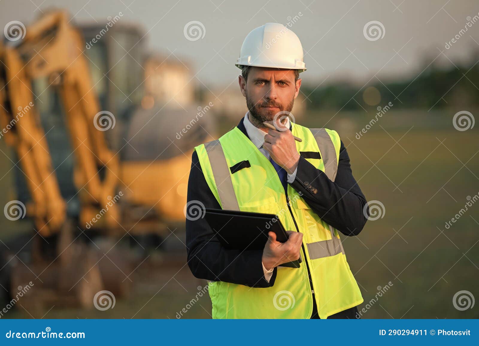 Image of Supervisor Man. Supervisor Man at Construction Site ...