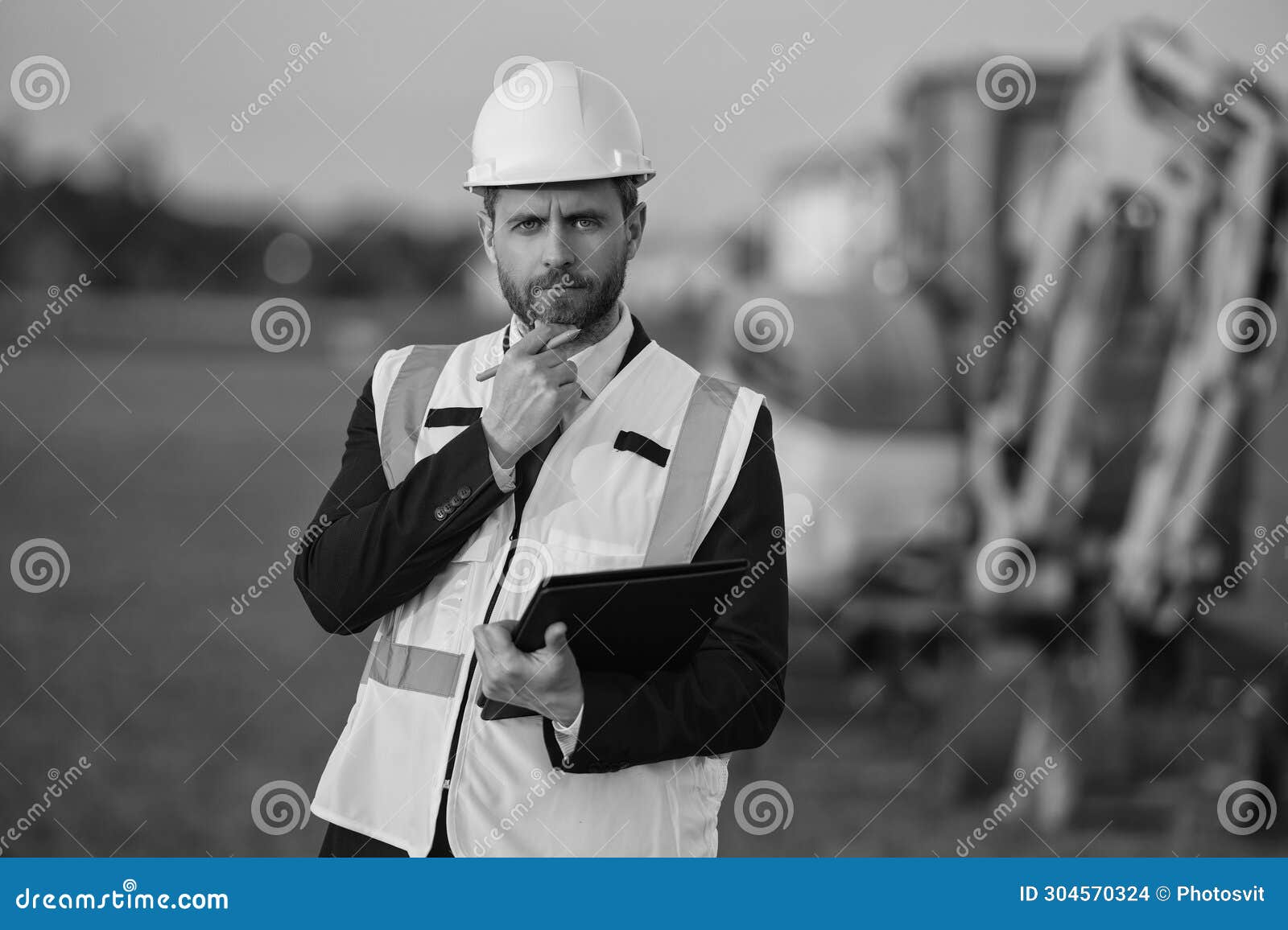 Image of Supervisor Man. Supervisor Man at Construction Site ...