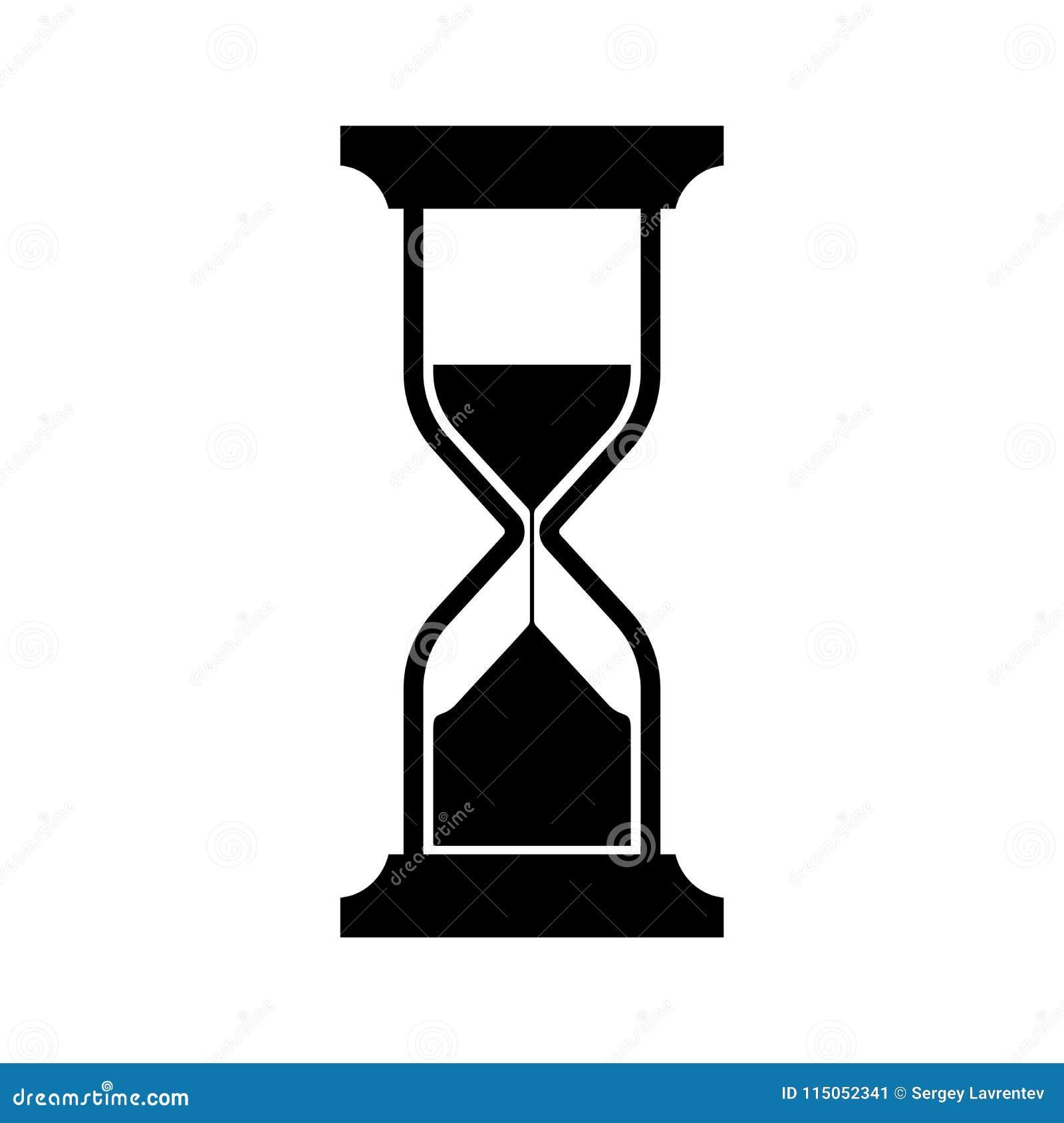 Image Symbolique D'un Sablier Illustration de Vecteur - Illustration du ...