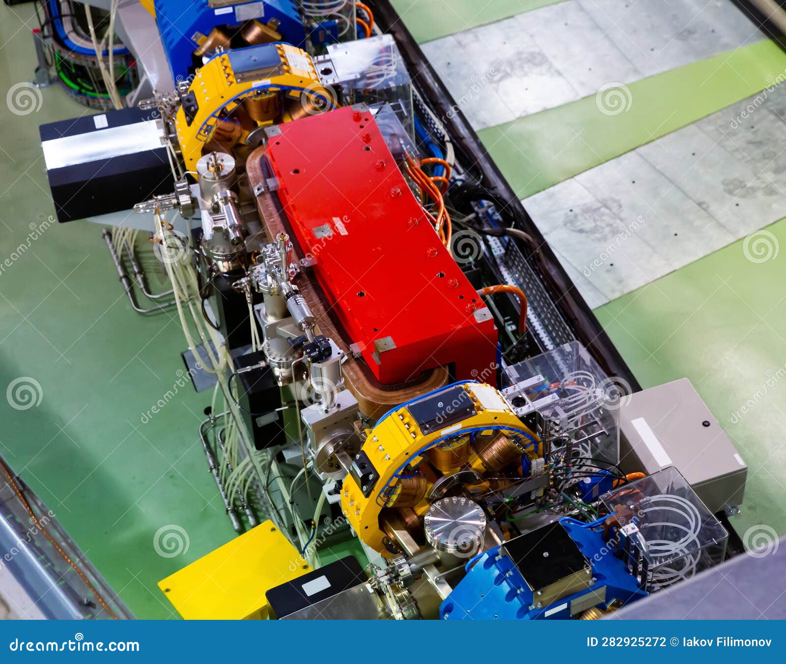 Synchrotron Accelerator Tunnel in Synchrotron Building Stock Photo ...