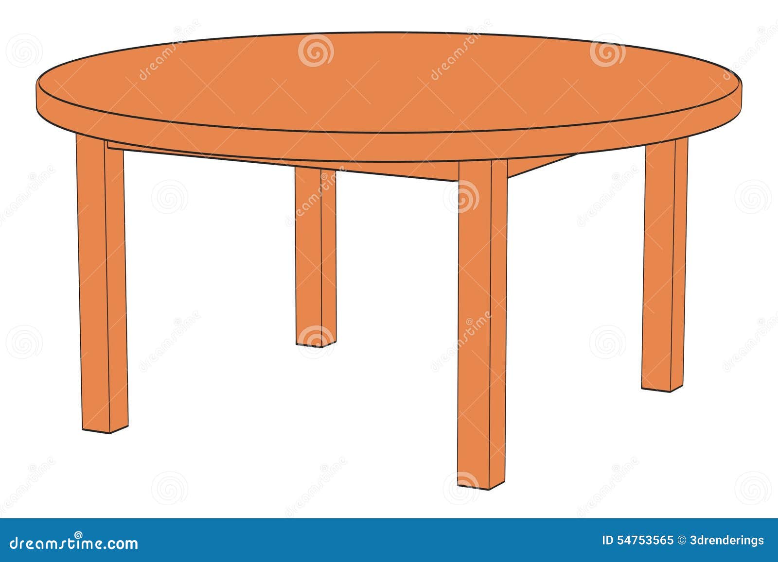 Image of table stock illustration. Illustration of wood - 54753565