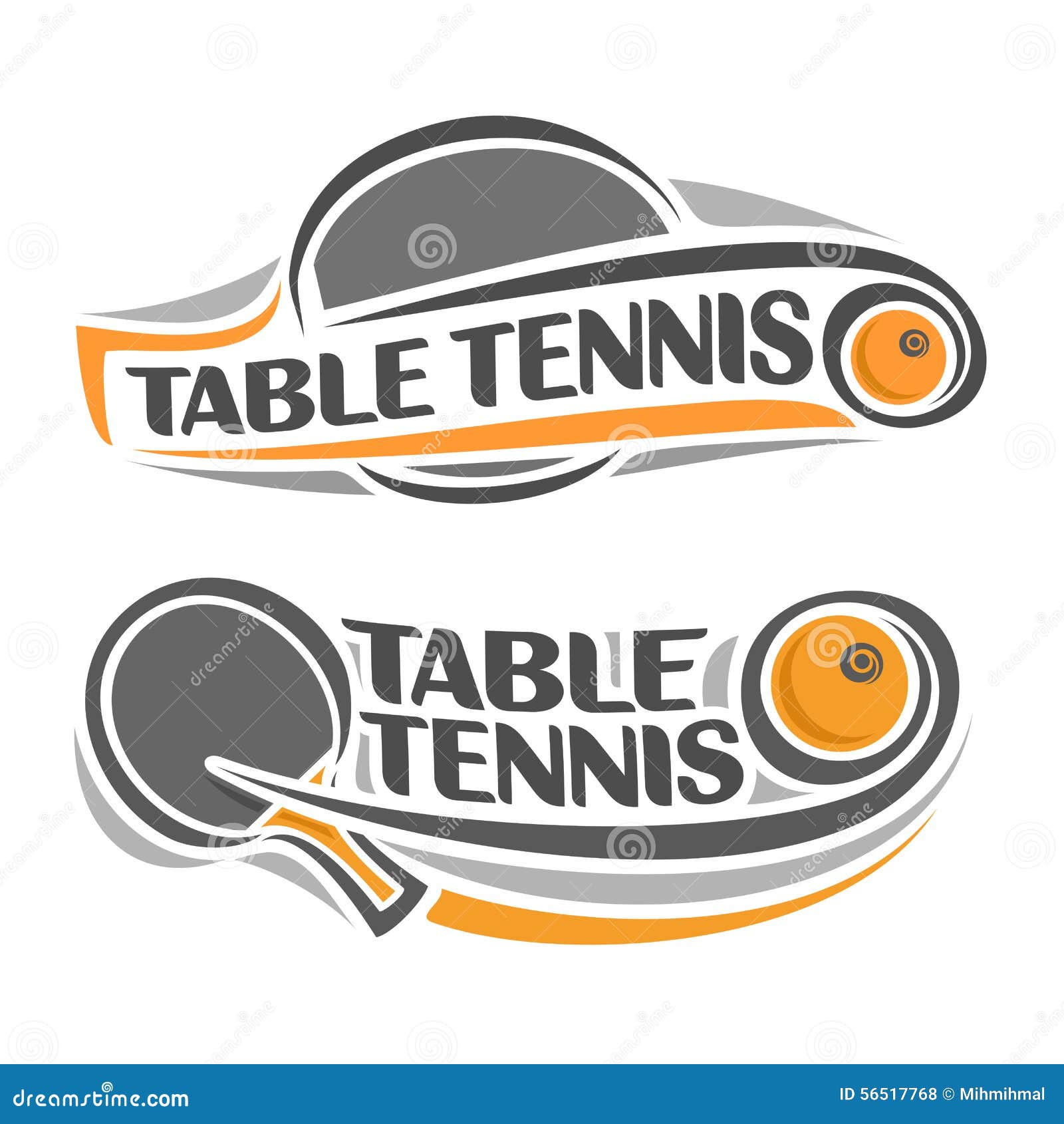 The Image on the Table Tennis Theme Stock Vector - Illustration of ...