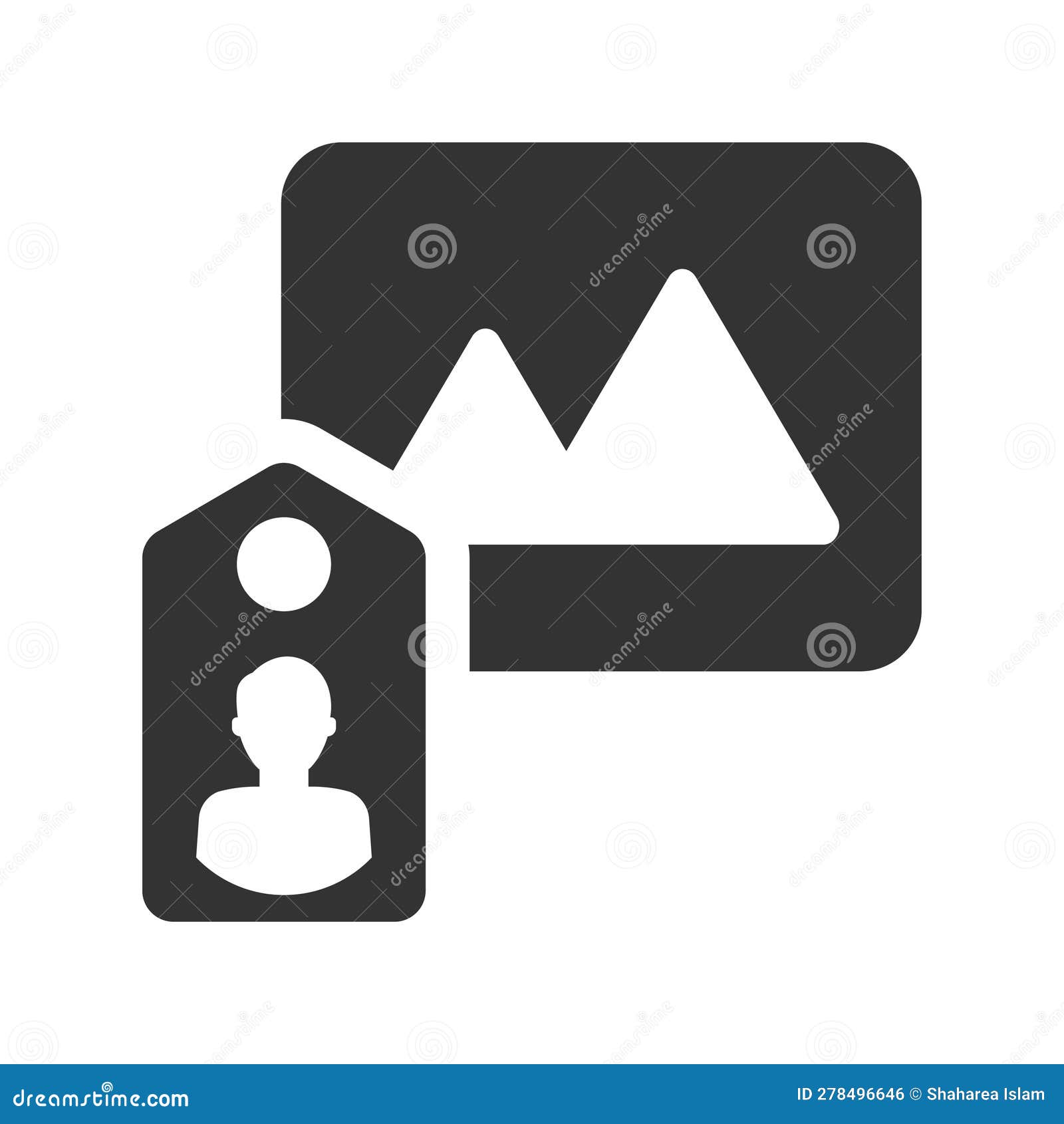 Image tag icon stock vector. Illustration of people - 278496646