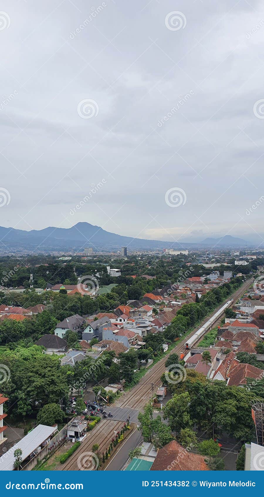 ROOFTOP VIEW of BANDUNG CITY, WEST JAVA INDONESIA Stock Photo - Image ...