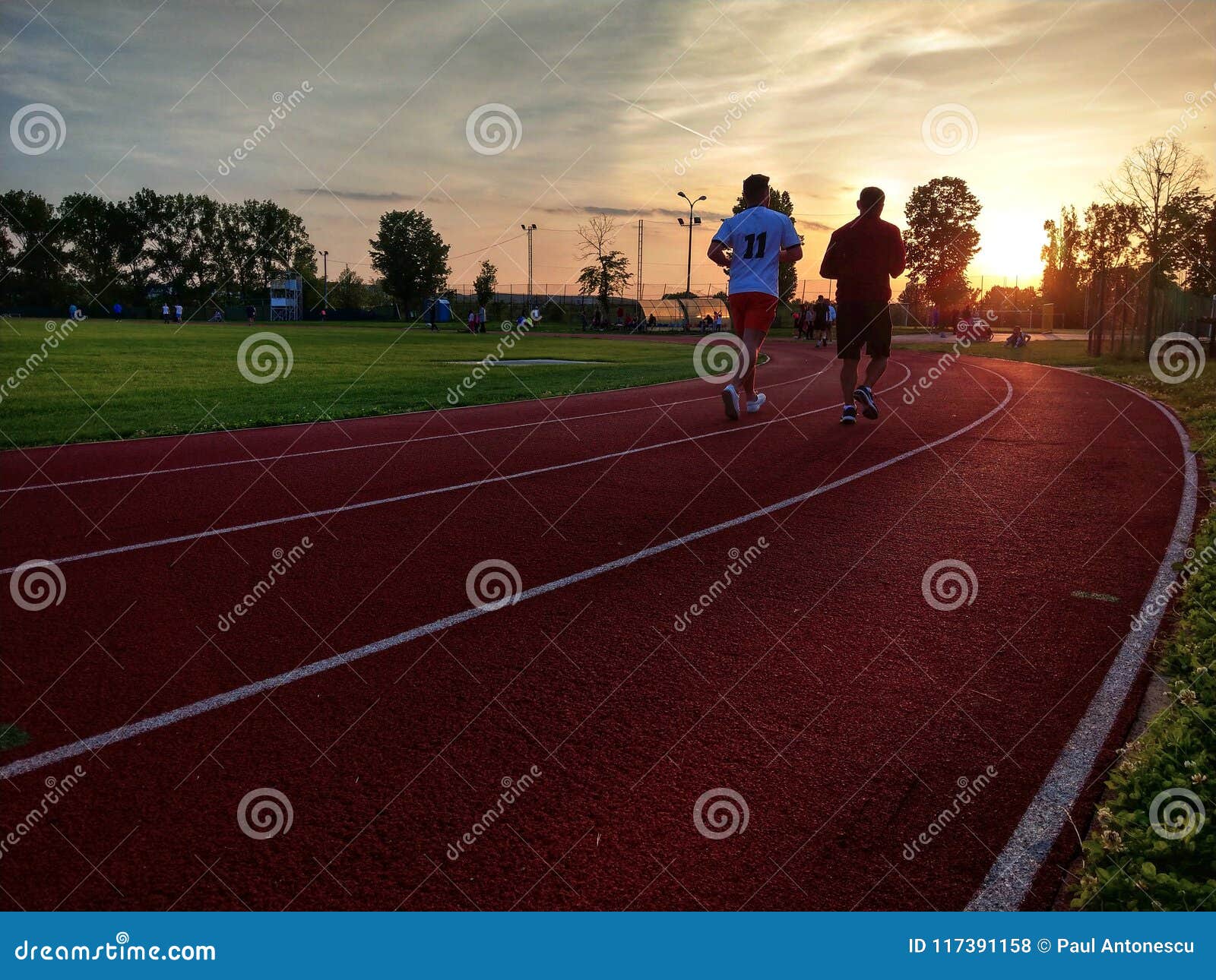 Sunset at the racetracks. editorial stock photo. Image of hurdle ...