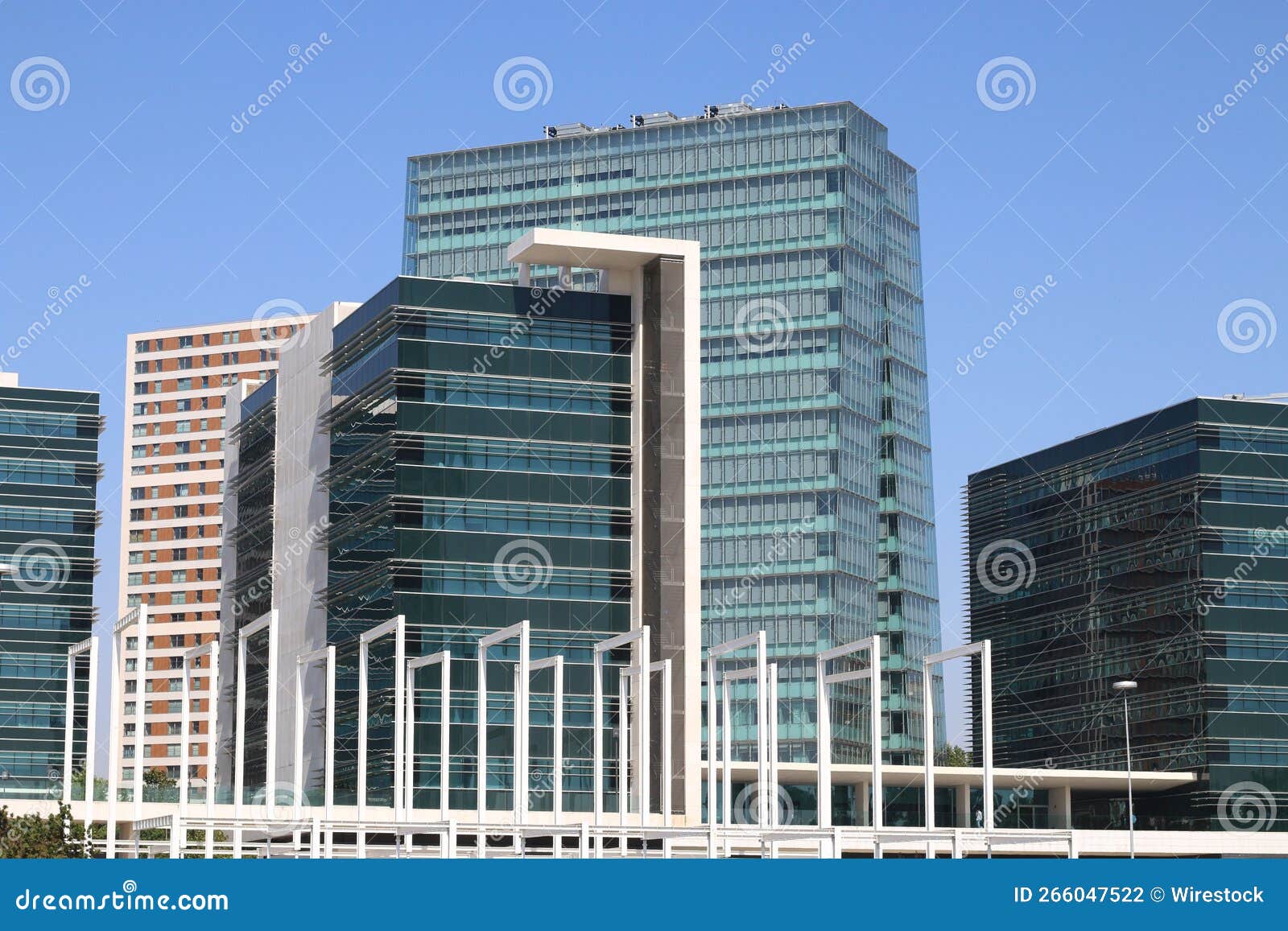 Image of Tall Office Buildings in the Center of Lisbon. Editorial ...