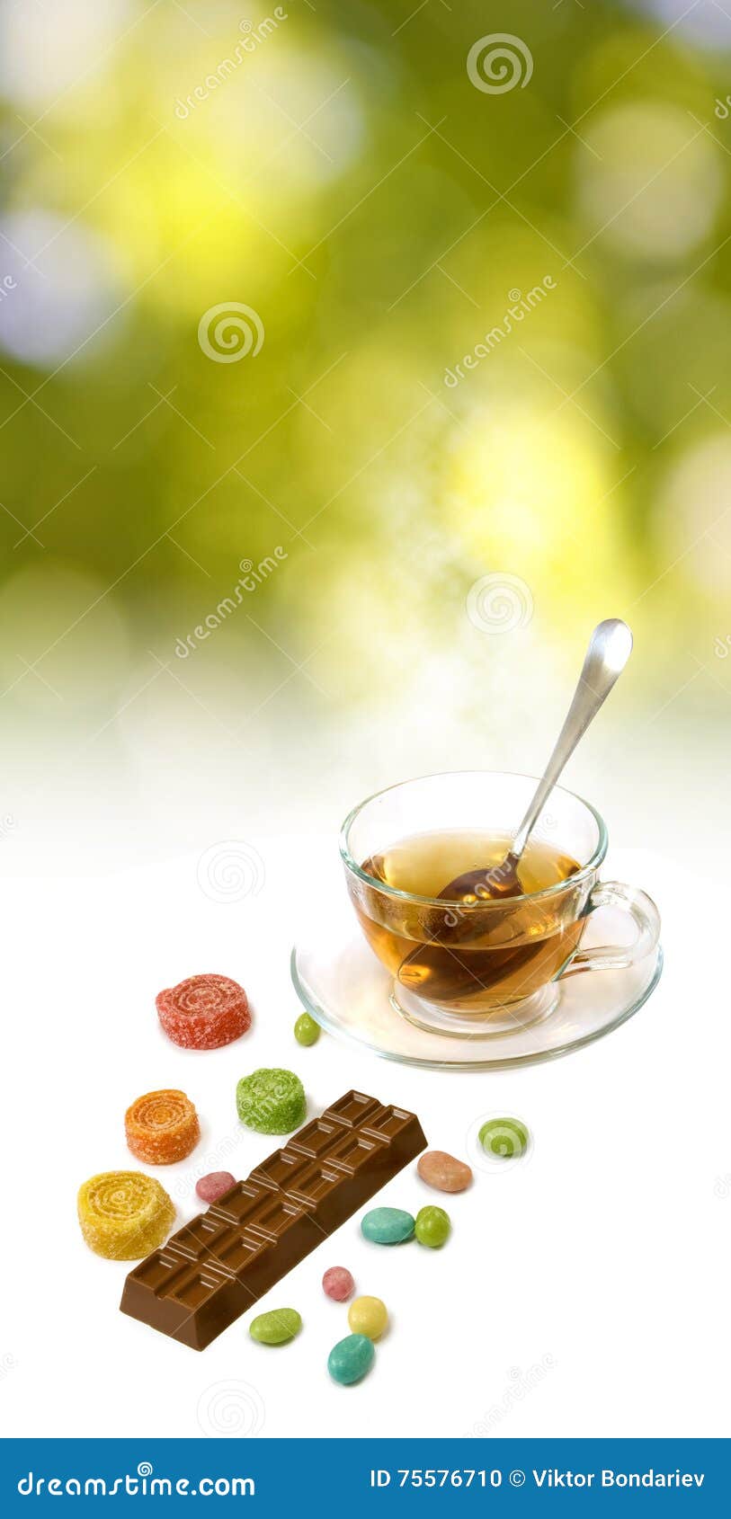 Image of Tea and Candy Close Up Stock Photo - Image of food, brown ...
