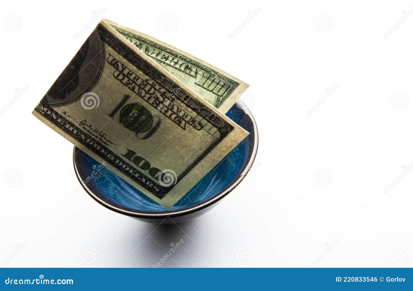 Image of Tea Cup Money White Background Stock Photo - Image of oriental ...