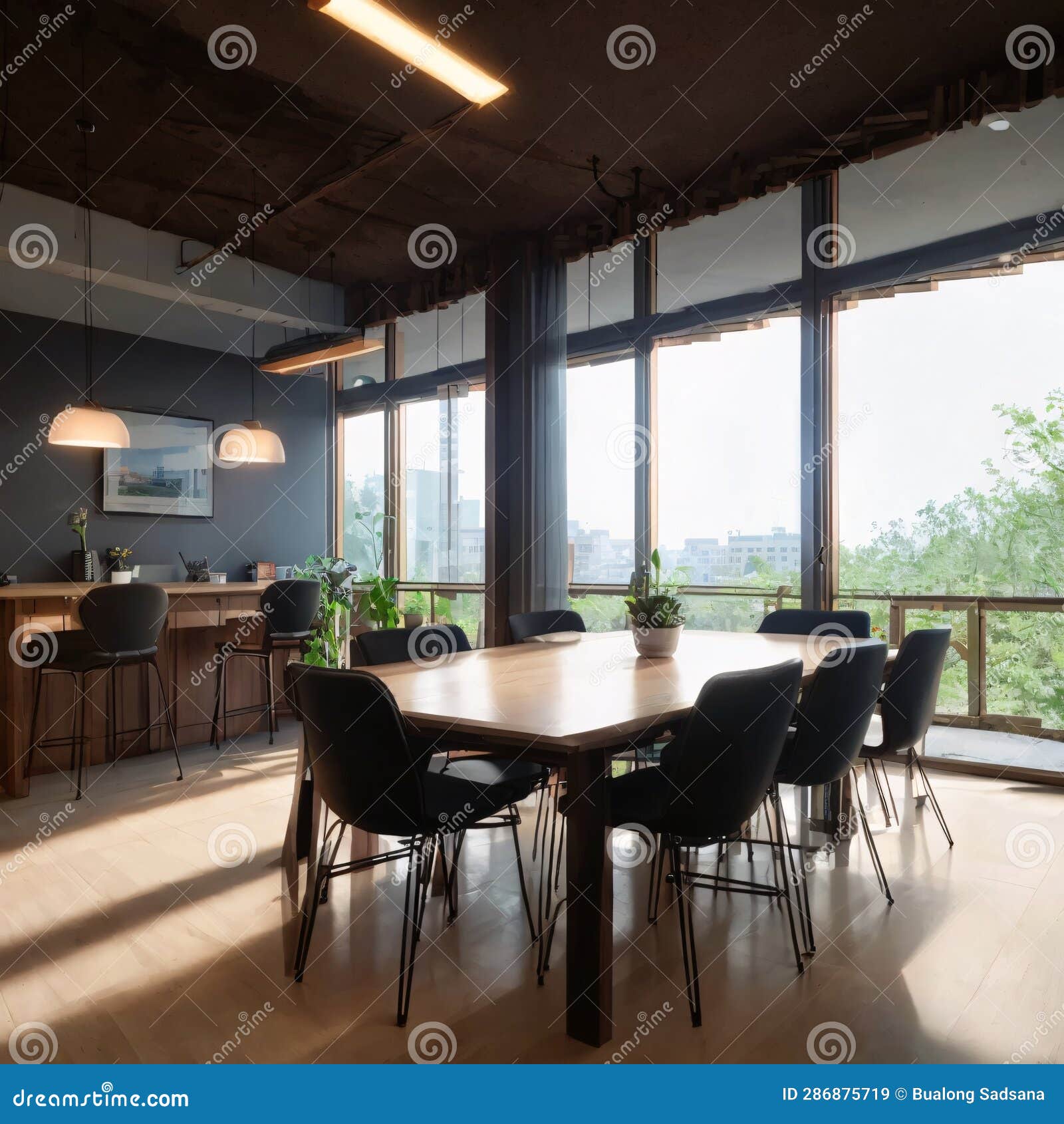 Team of Architects Discussing Project of Landscape Design in Office ...