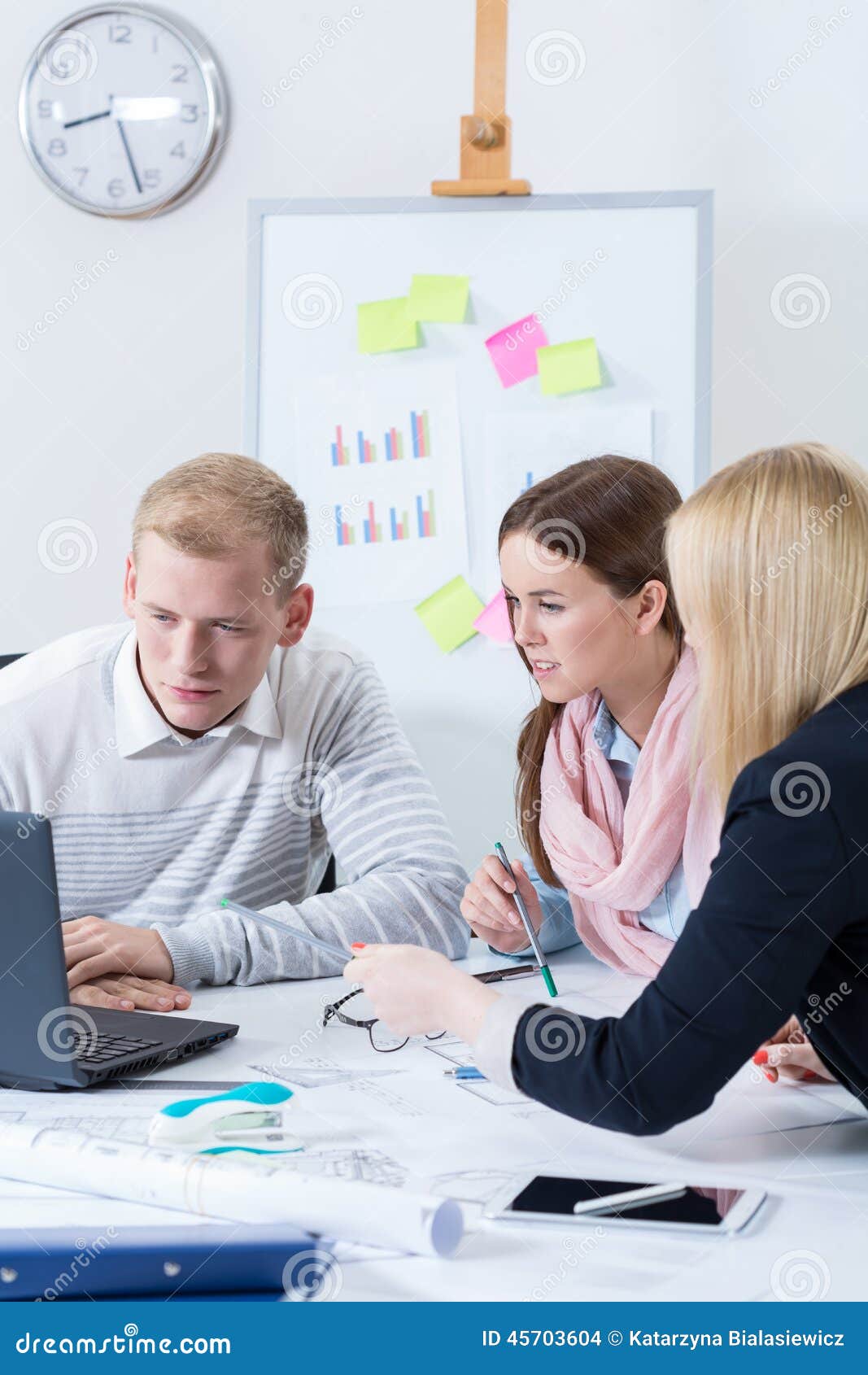 Image of Teamwork at Office Stock Photo - Image of office, architecture ...