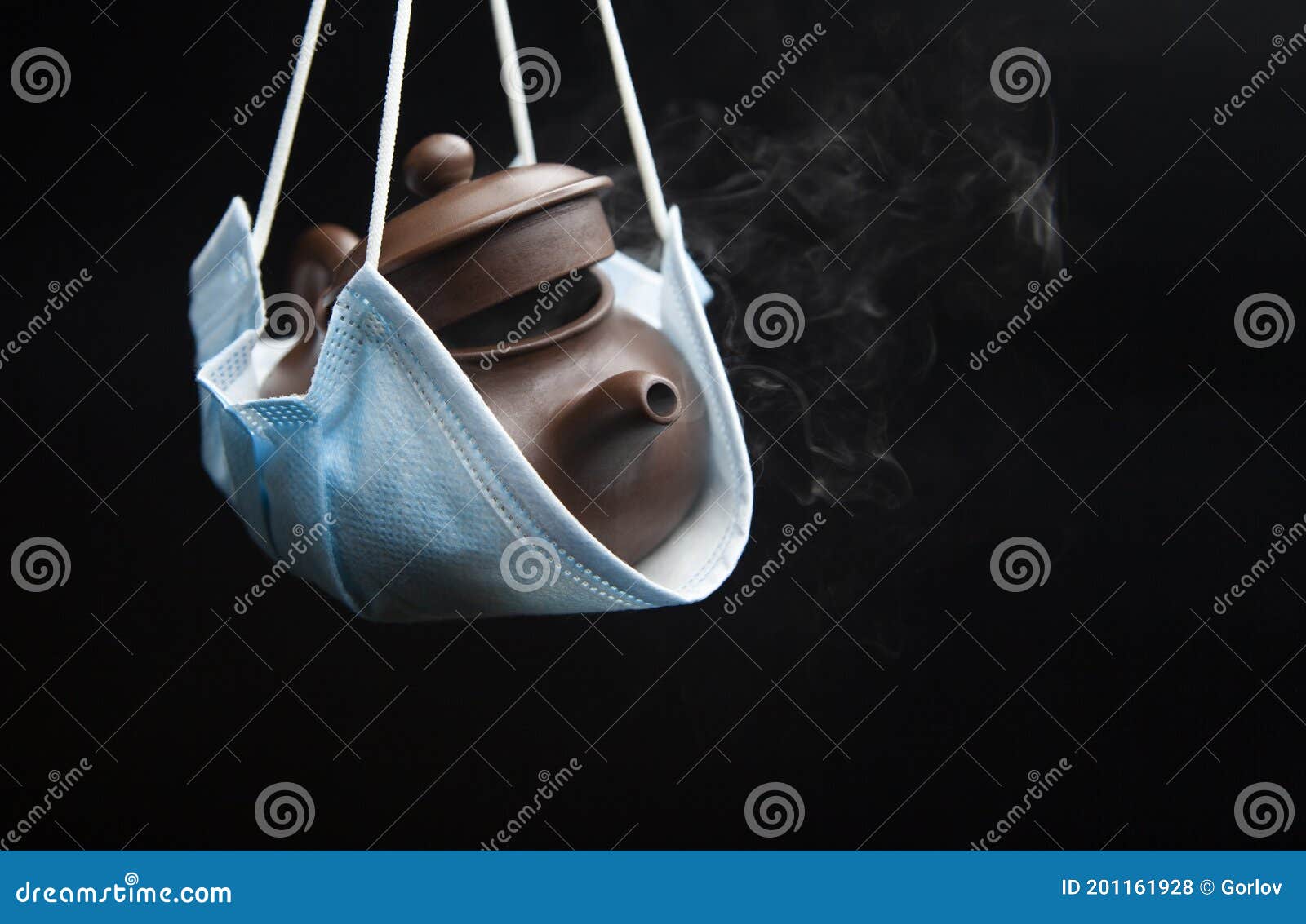 Image of Teapot Mask Dark Background Stock Photo - Image of asian ...