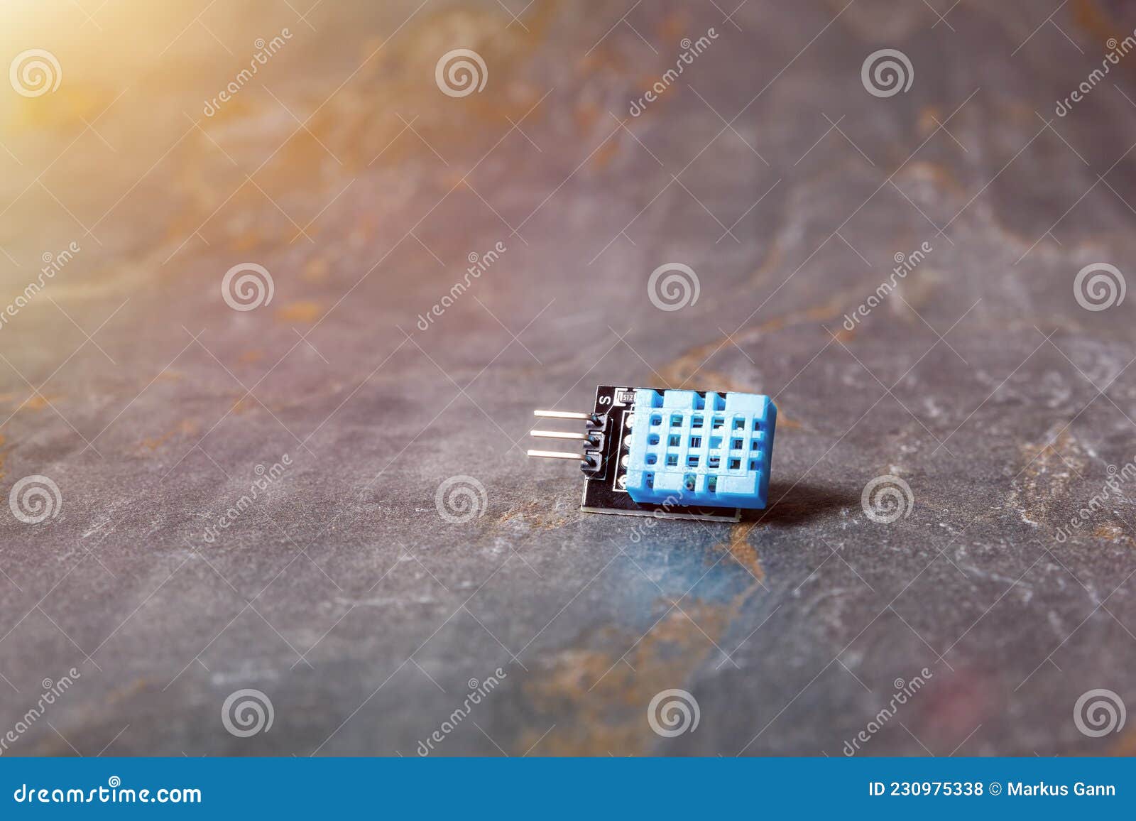 DHT11 Or Temperature And Humidity Sensor With OLED Display Circuit On A ...
