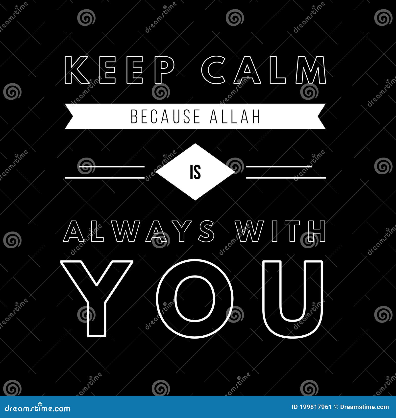 Image with a Some Text on Black Background. Stock Illustration ...