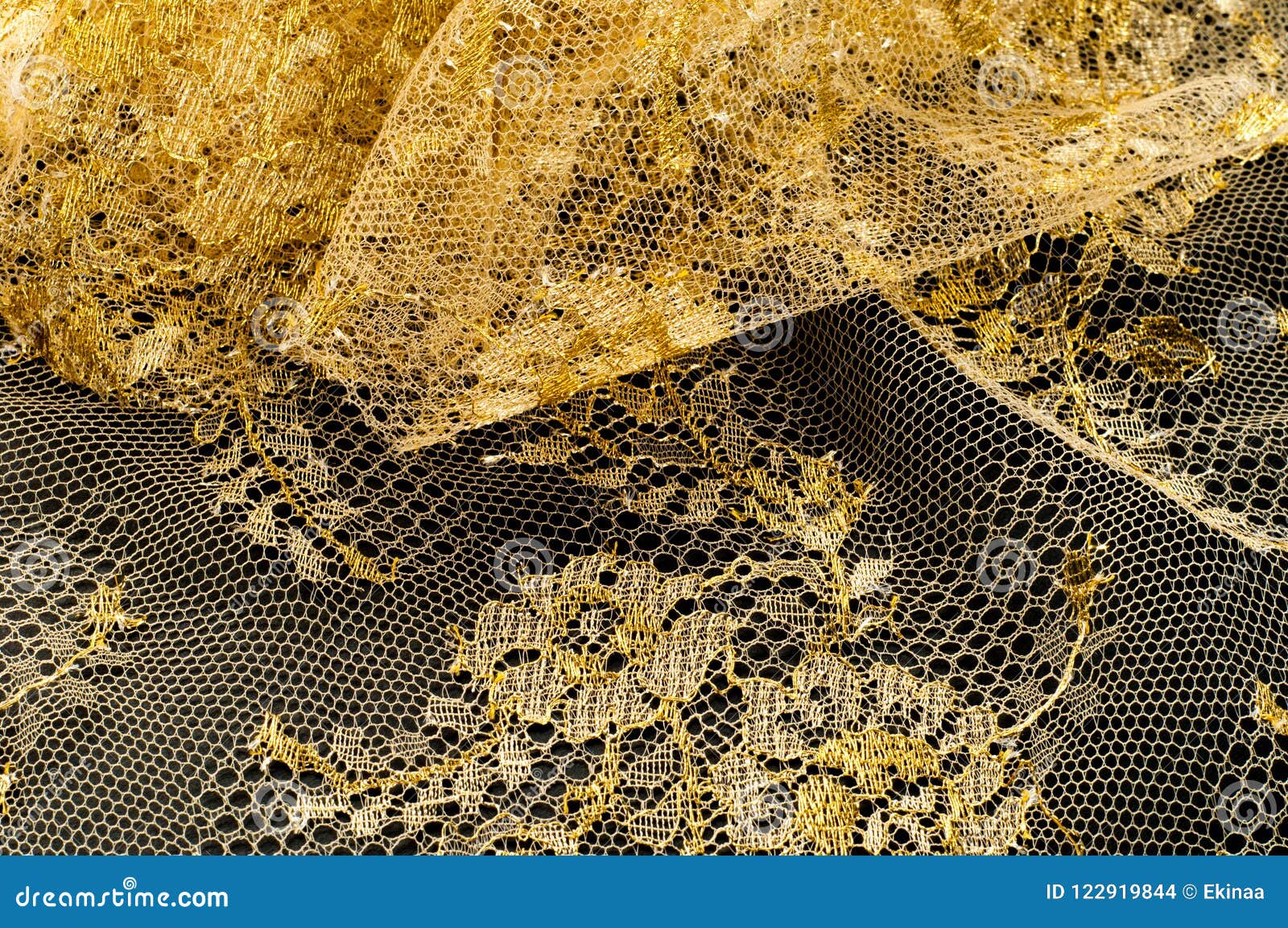 Image Texture Background, Decorative Gold Lace with Pattern. Golden ...