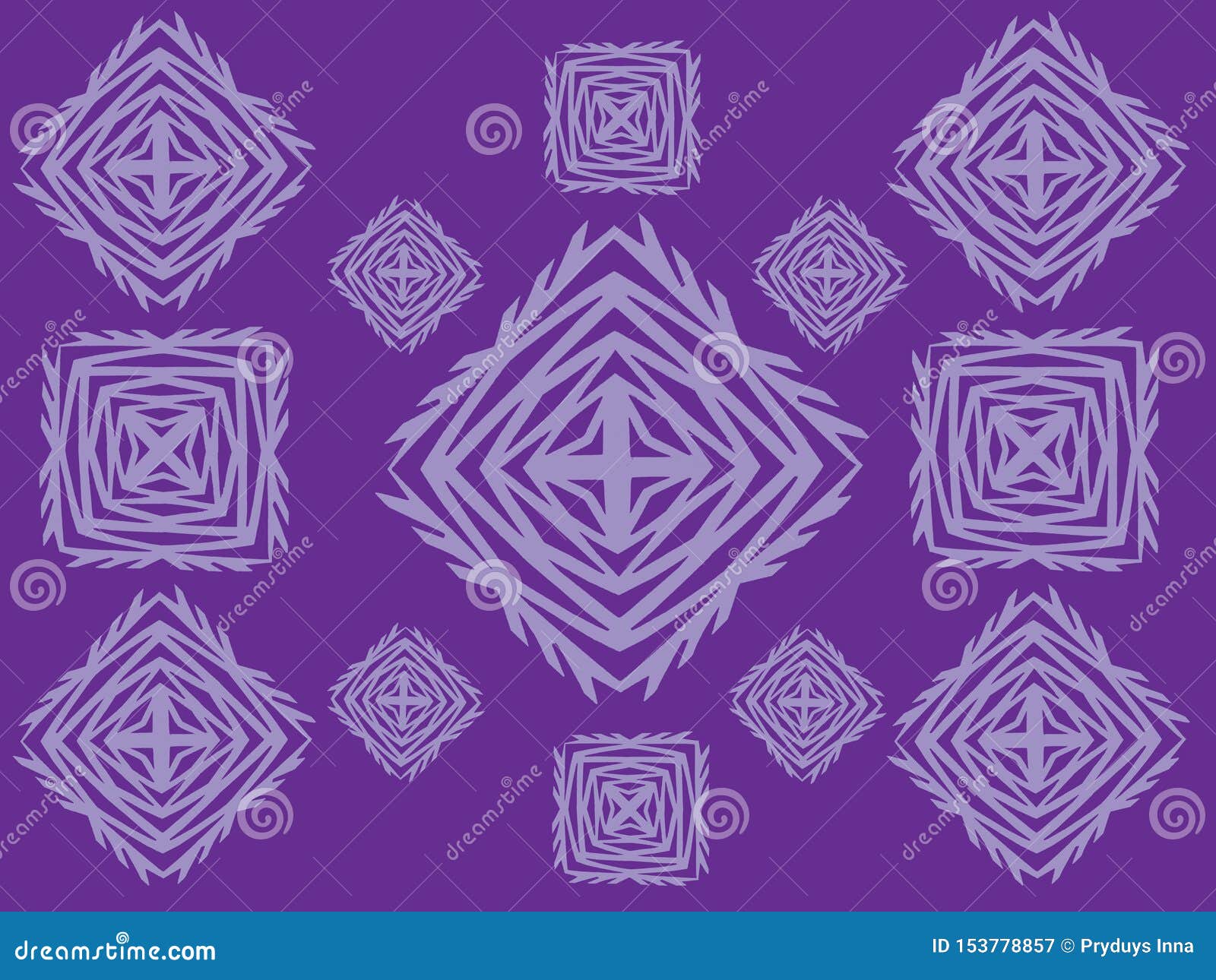 Background with Purple Decorative Elements Stock Illustration ...