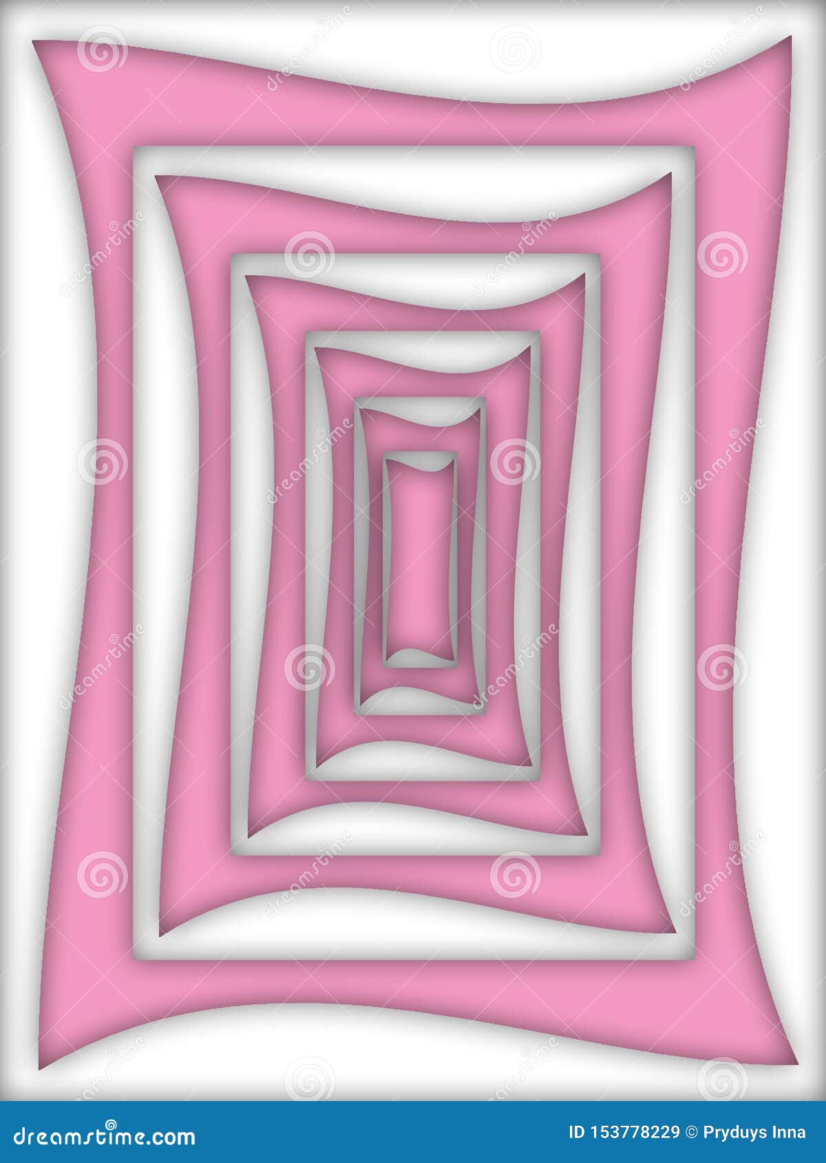 Pattern with Pink Decorative Element Stock Illustration - Illustration ...