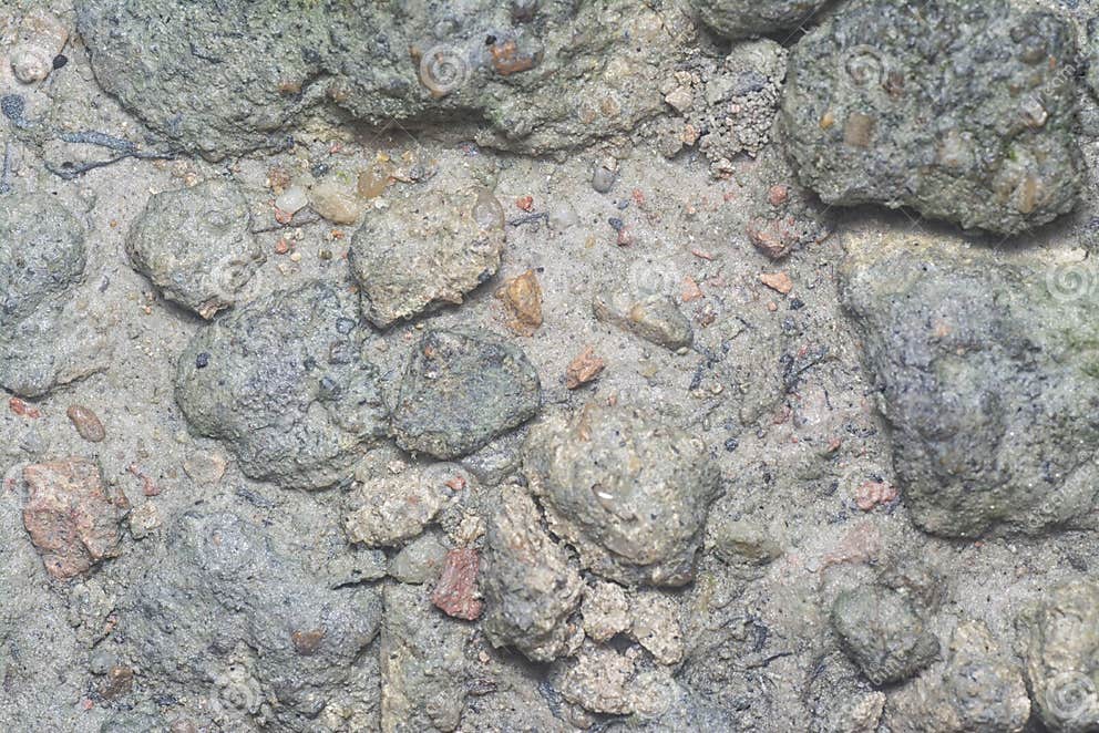 Texture of the Muddy Gravel Surface Stock Image - Image of dirty ...