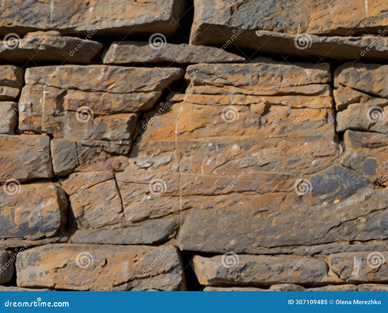 Image of the Texture of Old Stone Facing Material Stock Illustration ...