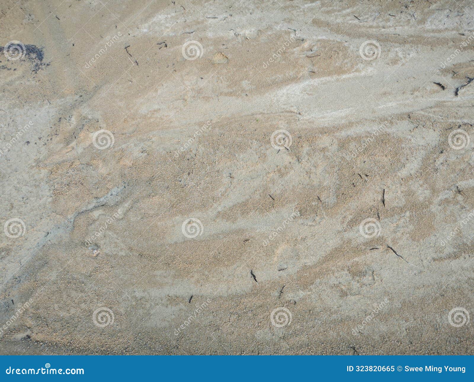 The Texture of the Surface Soil Exposes To Erosion. Stock Image - Image ...