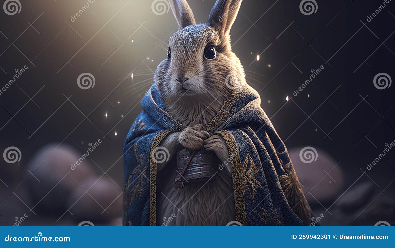 Image on the Theme of the World of Magic. Rabbit in the Role of a ...