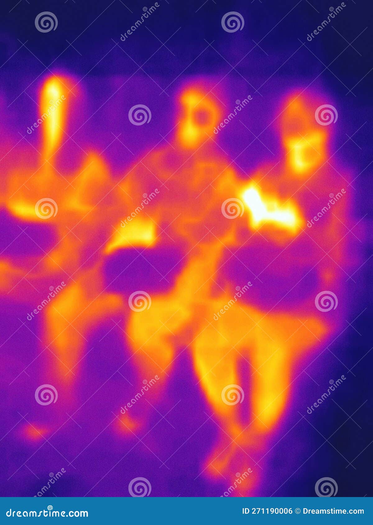 The Image from Thermal Imager Device Stock Photo - Image of ...