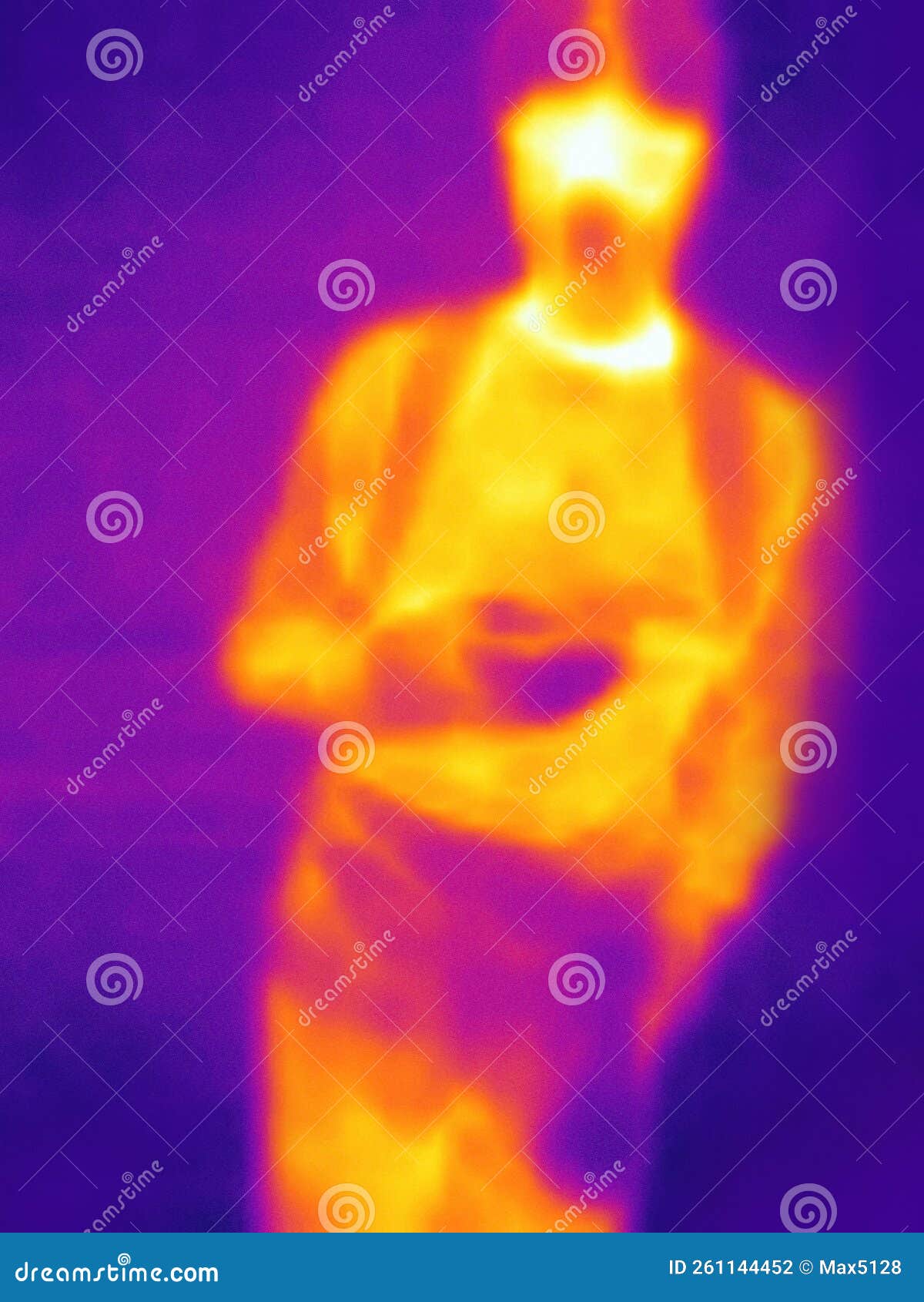 The Image from Thermal Imager Device Stock Photo - Image of male ...