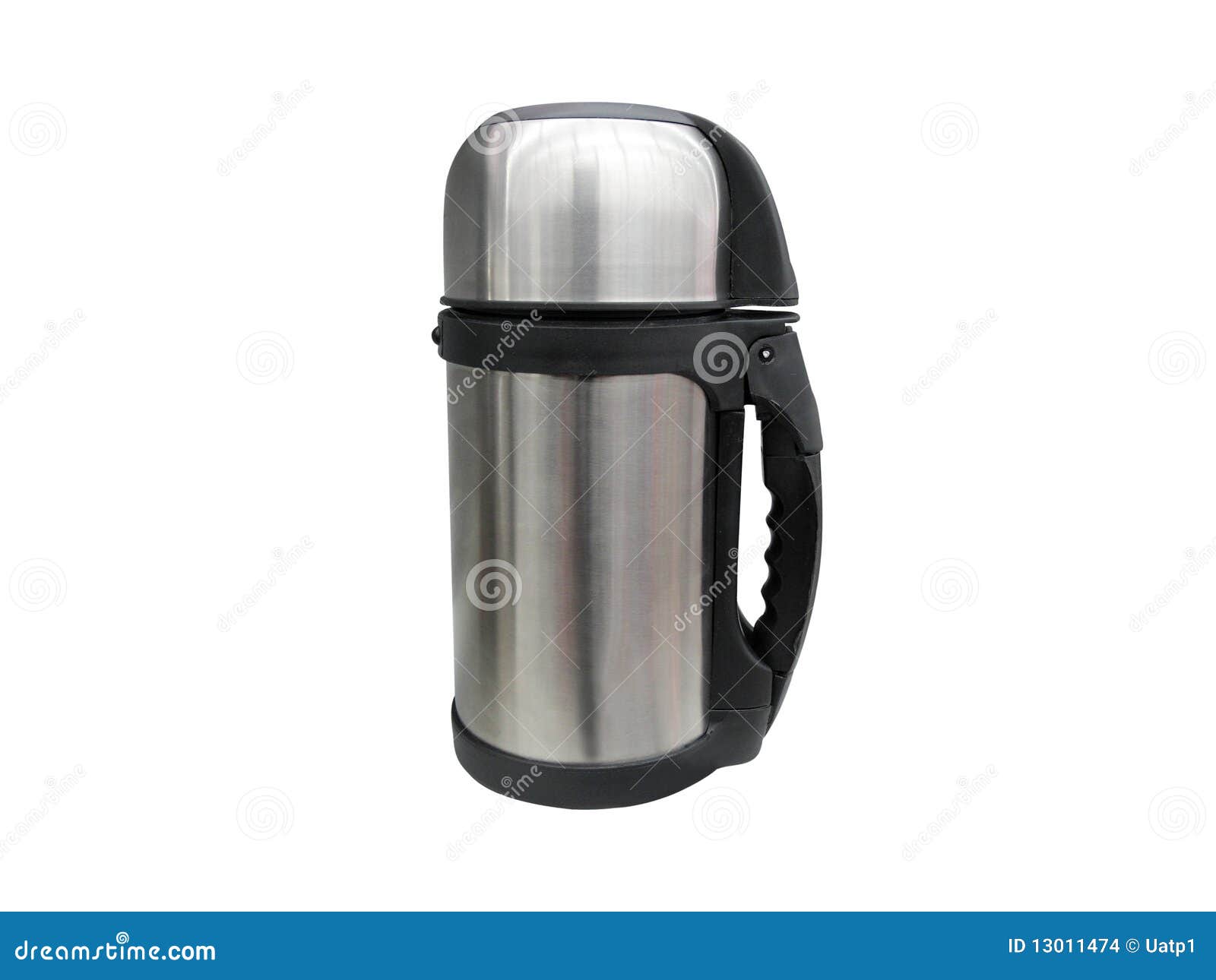 The image of thermos stock photo. Image of heat, shiny - 13011474
