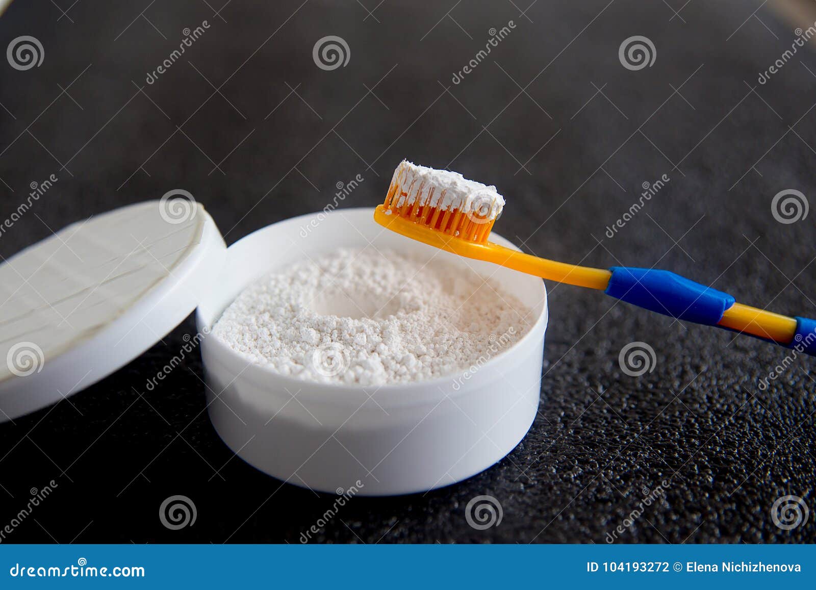 Brushing teeth things stock photo. Image of dental, object - 104193272