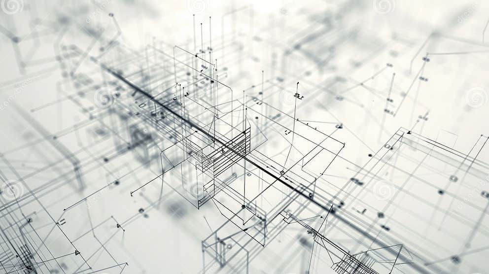 The Image is a Three-dimensional Representation of a Computer Chip ...