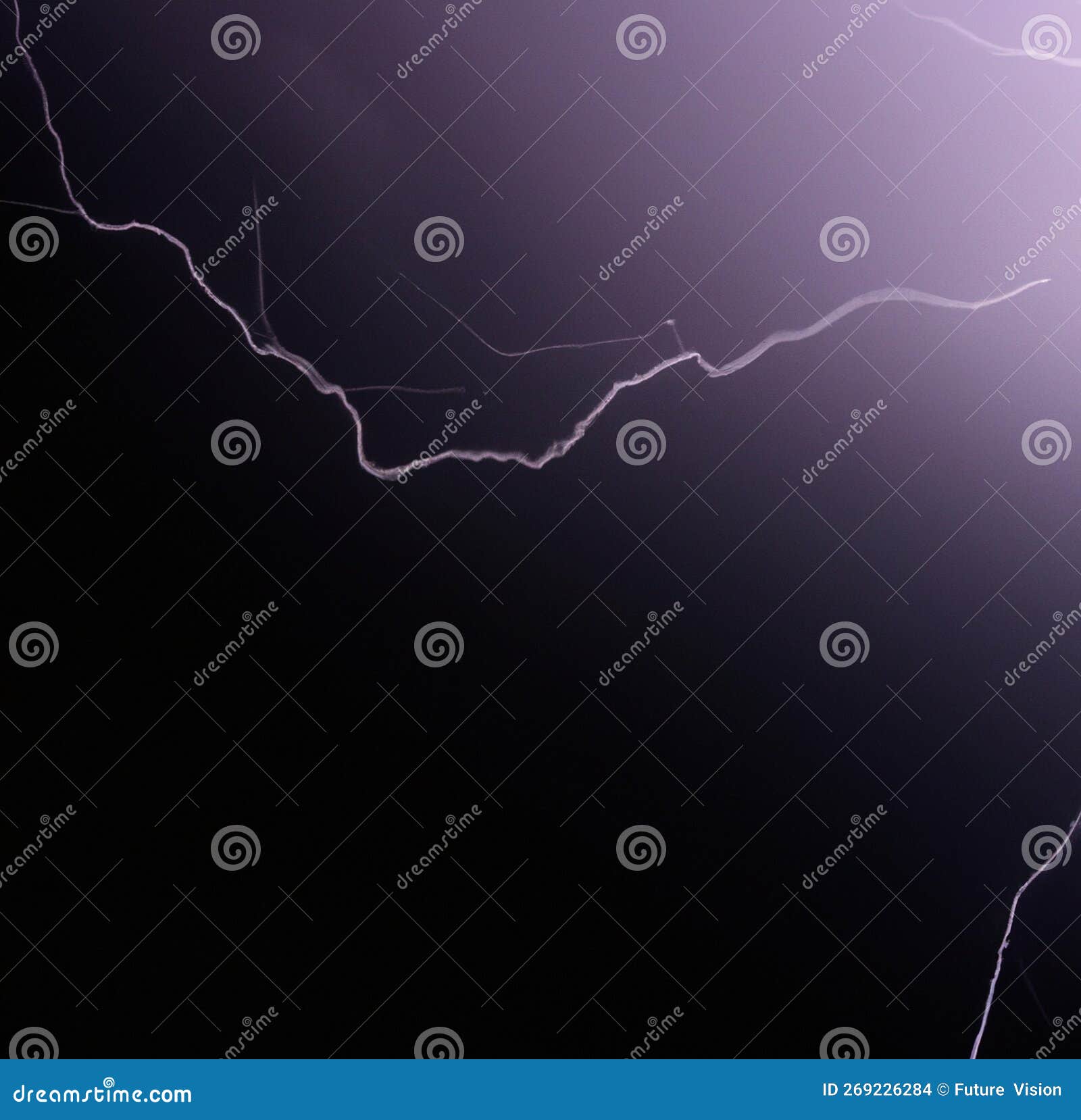Image of Thunder Lightning Against Grey Stormy Sky with Copy Space ...